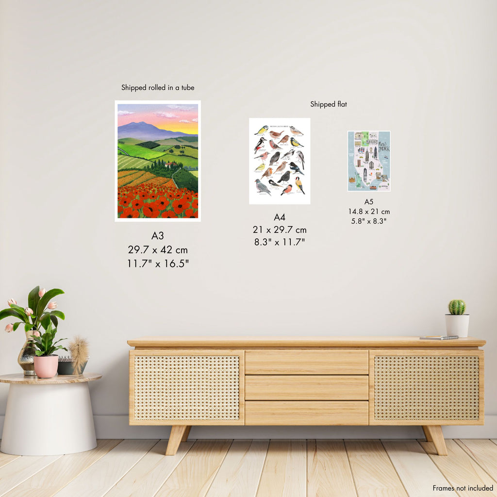 Edinburgh Map Art Print – Sarah Frances