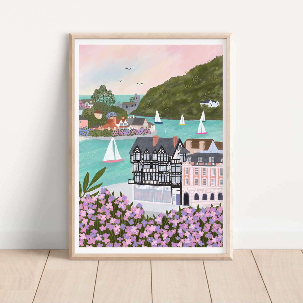 Dartmouth, Devon Art Print – Sarah Frances