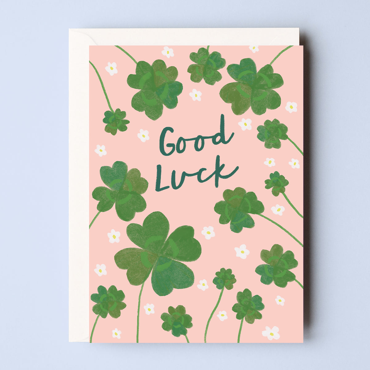 Four-Leaf Clover Good Luck Card – Sarah Frances